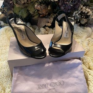 Jimmy Choo | Shoes | Jimmy Choo Open Toe Sandal With Kitten Heel | Poshmark